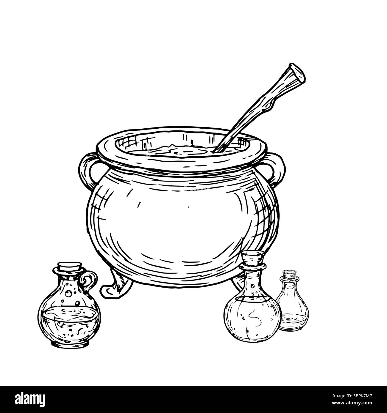 Medieval medicine potions Stock Vector Images - Alamy
