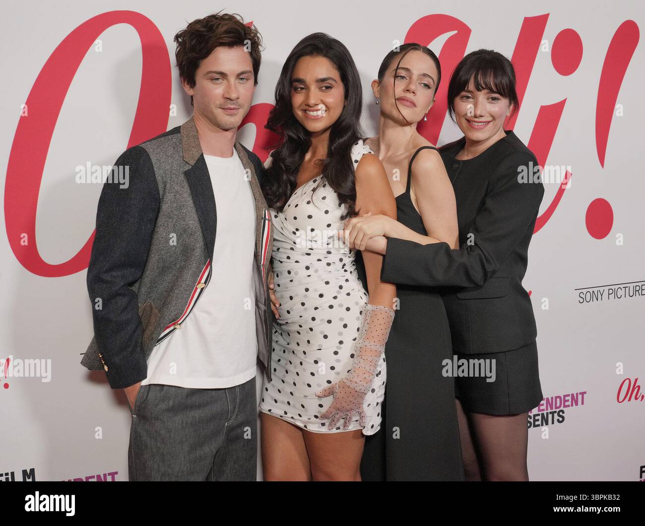 Los Angeles, USA. 08th July, 2025. (L-R) Logan Lerman, Geraldine ...