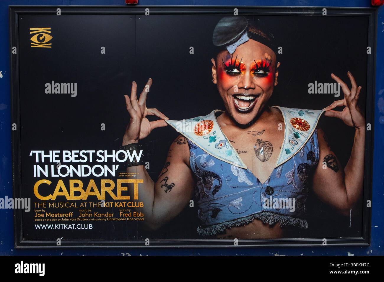 London, UK - June 2nd 2025: A billboard poster promoting Cabaret The ...