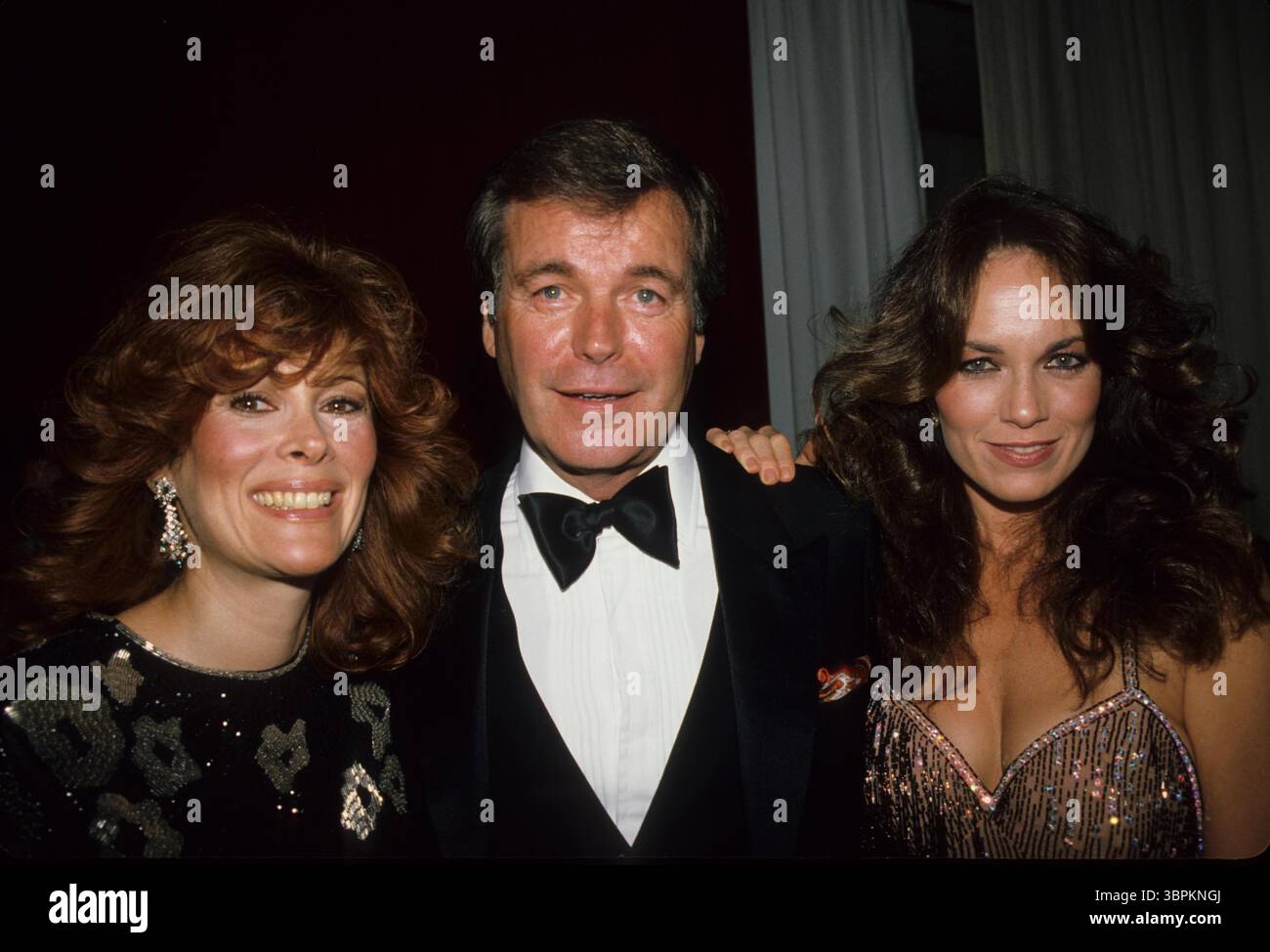 JILL ST. JOHN with Robert Wagner and Catherine Bach 1984.15399. (Credit ...
