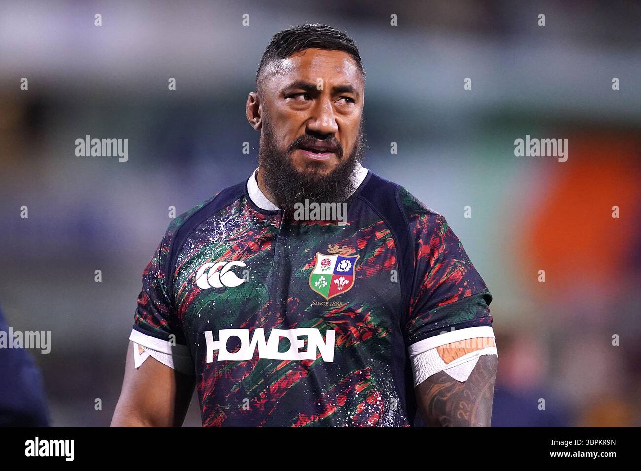 The British & Irish Lions' Bundee Aki before the Qatar Airways Lions ...