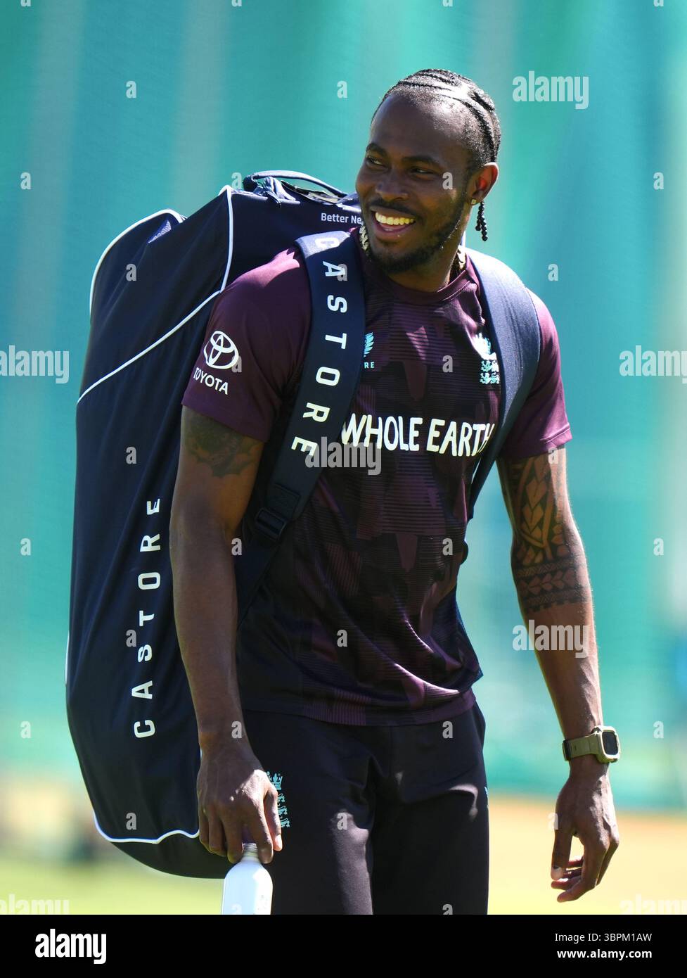 England's Jofra Archer during a nets session at Lord's Cricket Ground ...