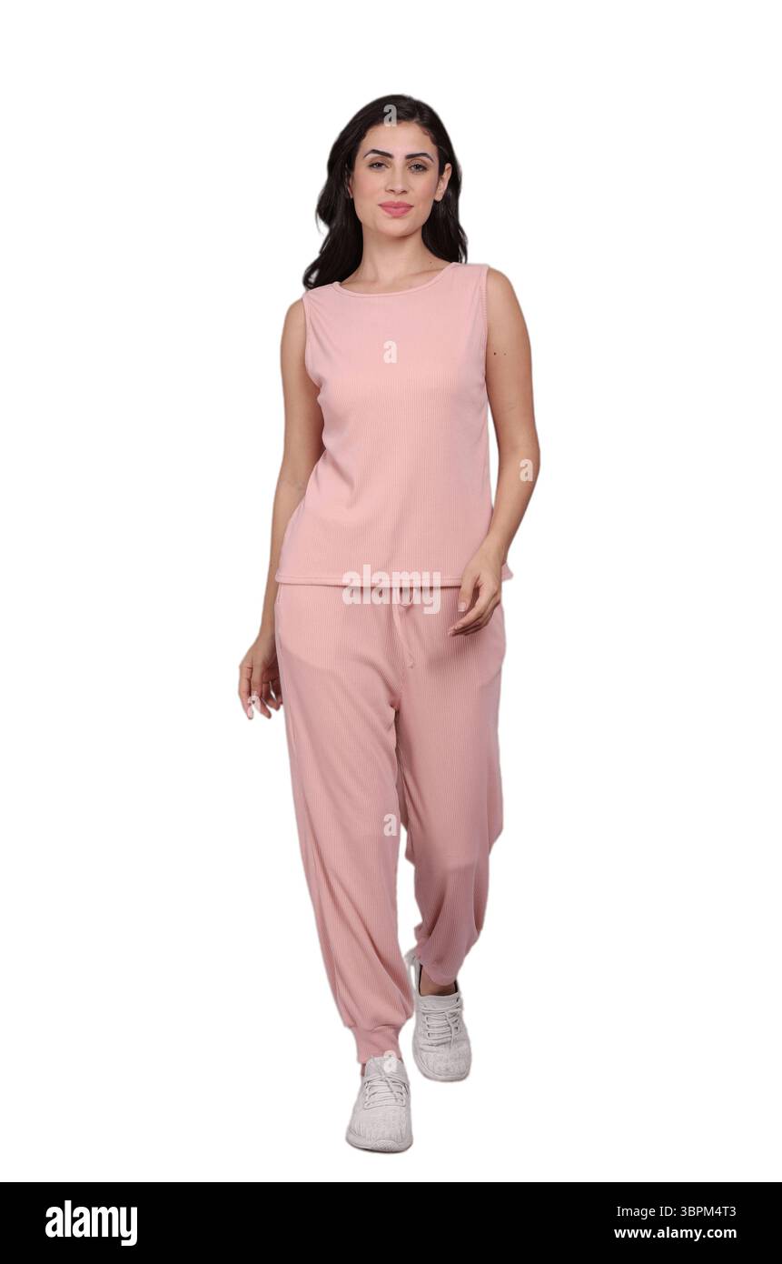 Woman in gym wearing Cut Out Stock Images & Pictures - Alamy