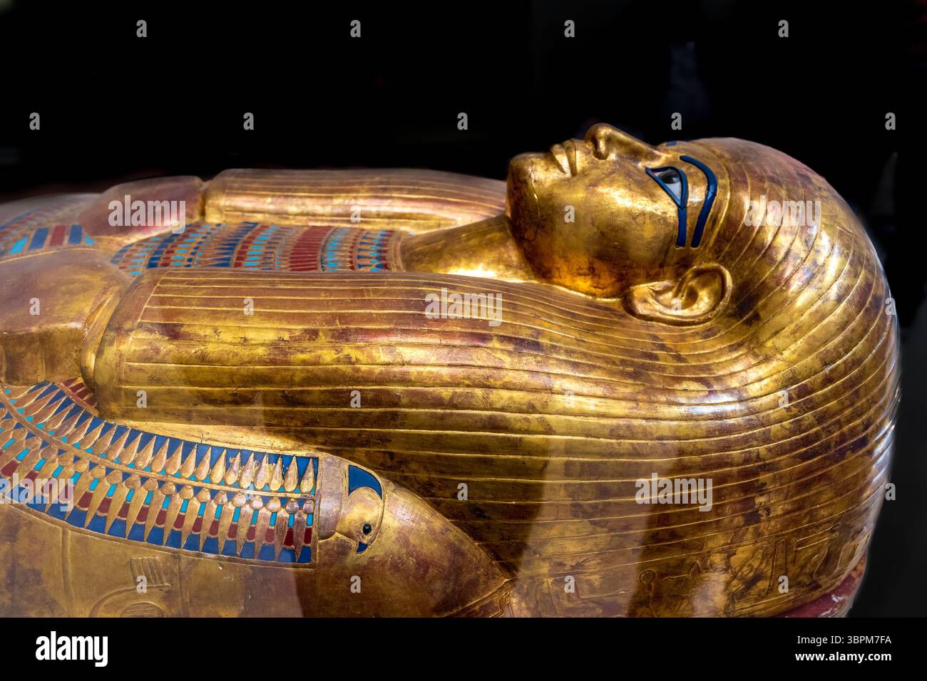 Gold Coffin of Thuya, Egyptian Museum Cairro Stock Photo - Alamy