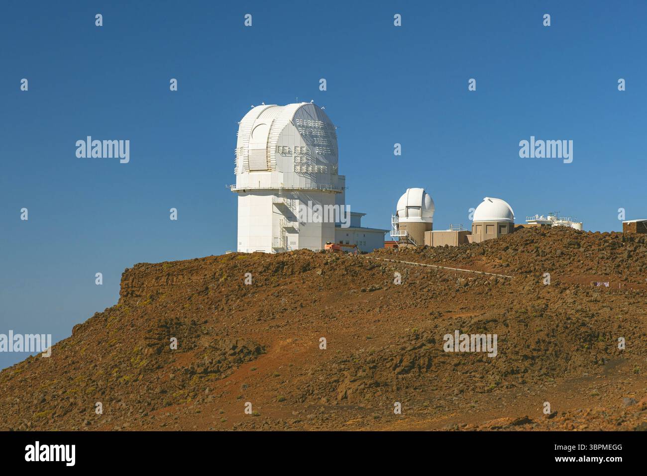 research observatory with solar telescope on the shield volcano ...