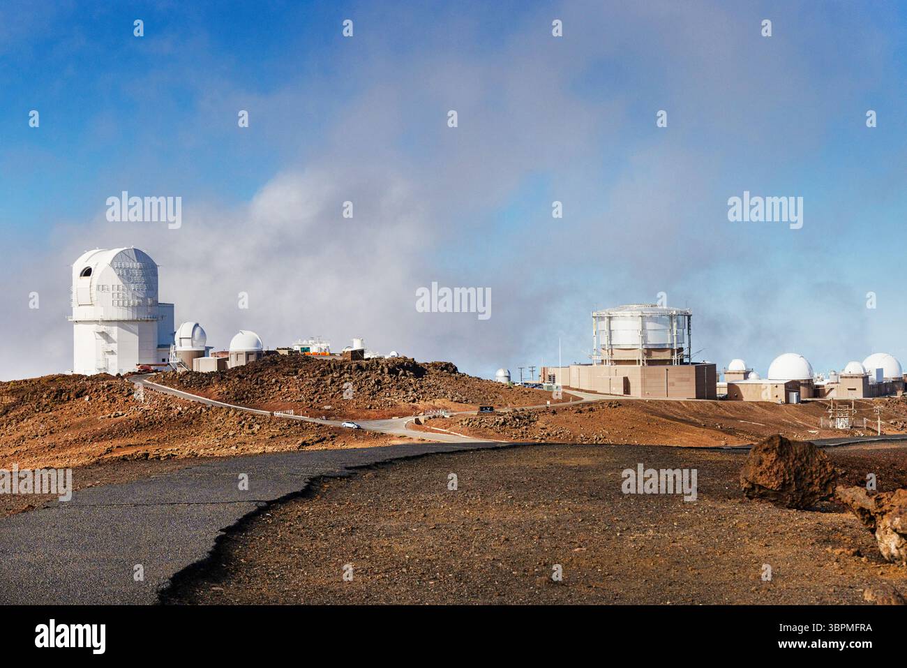 research observatory with solar telescope on the shield volcano ...