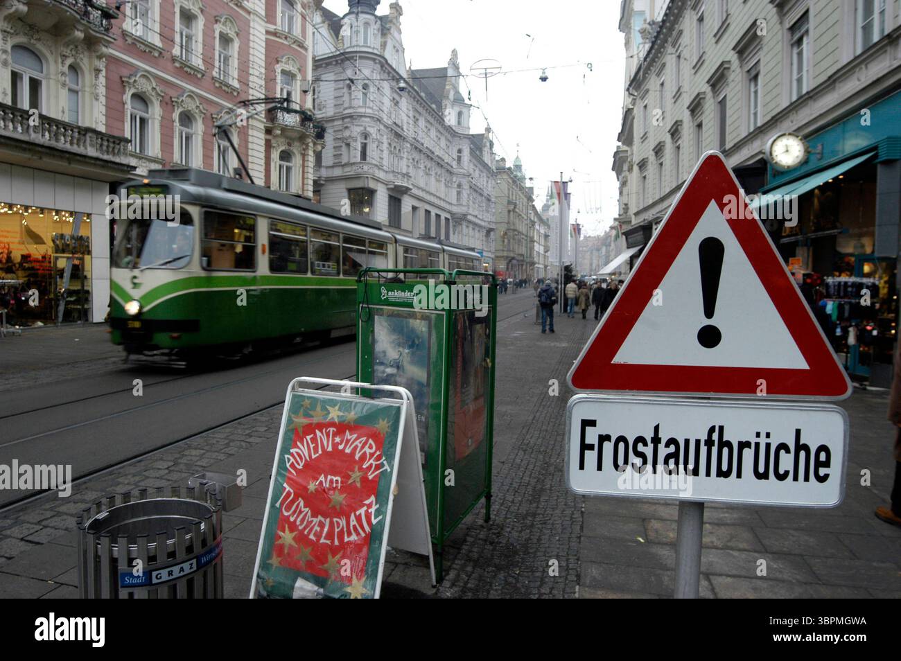 severe road damage and damage to the pavement, traffic infrastructure ...