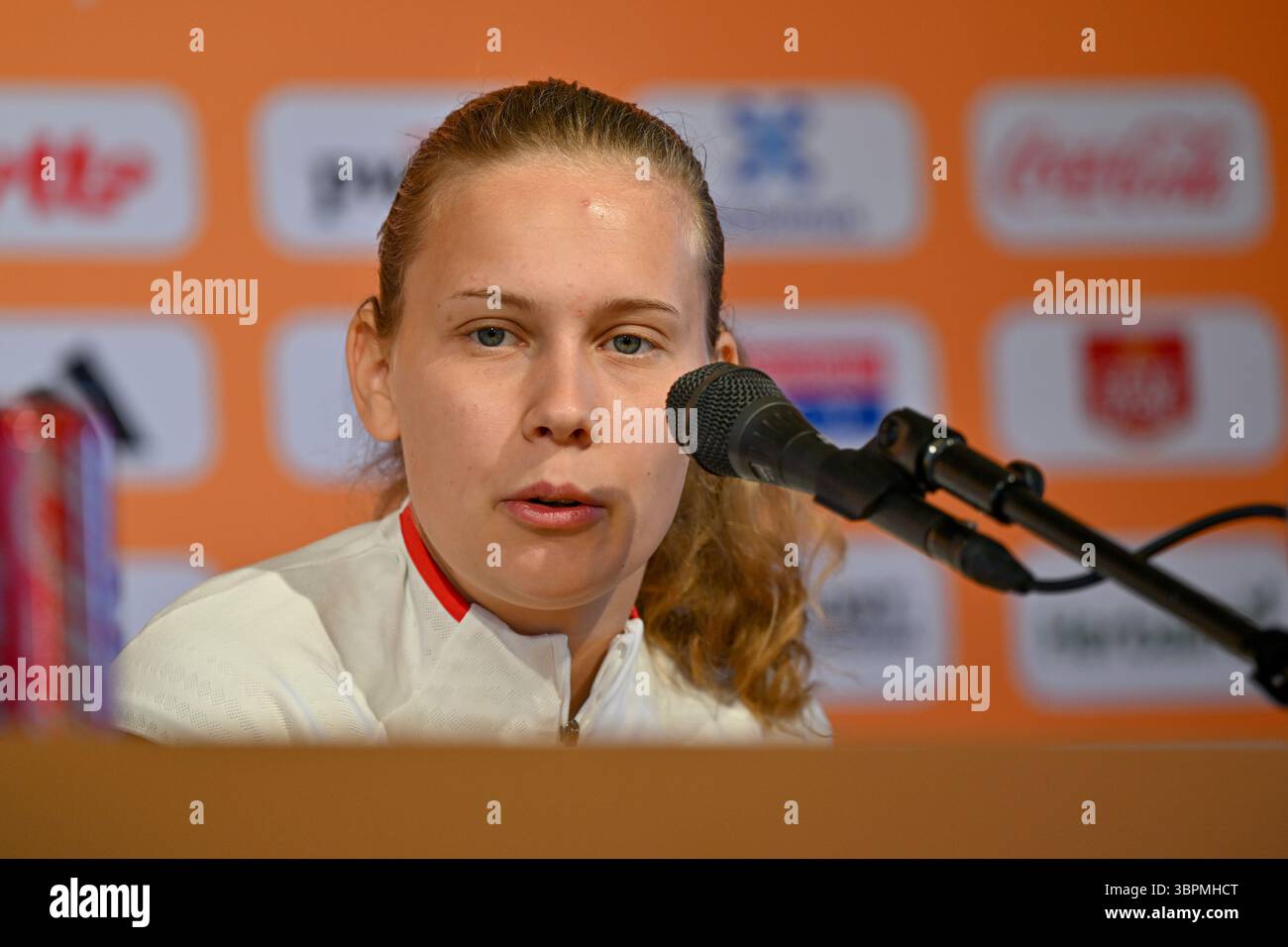 Jarne Teulings (8) of Belgium pictured during a press conference of the ...