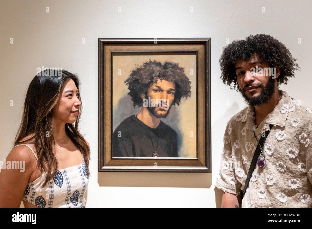 London, UK. 9 July 2025. Young artist award ‘Kofi’, 2024, by artist (L) Michelle Liu and her ...