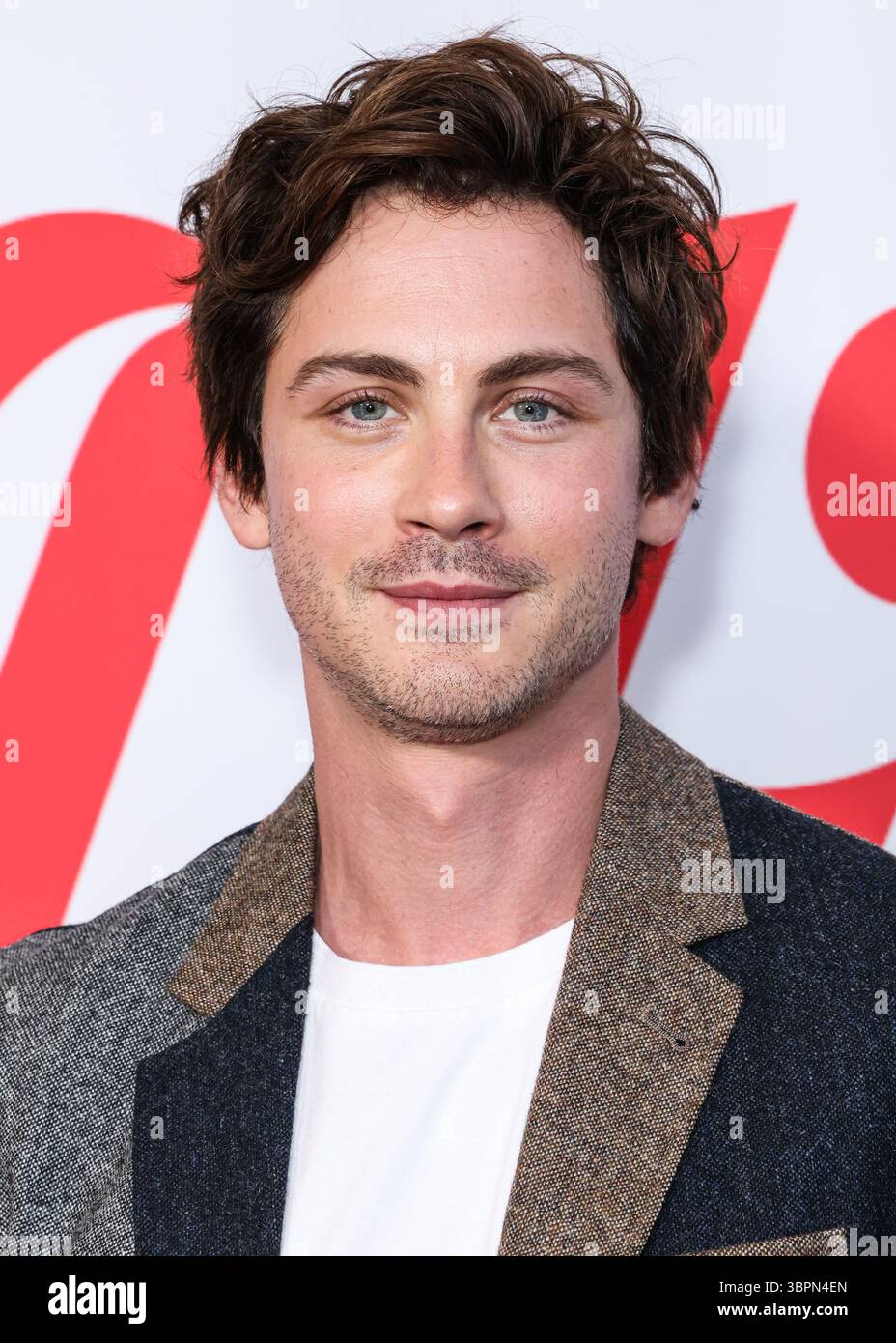 LOS ANGELES, CALIFORNIA, USA - JULY 08: American actor Logan Lerman ...