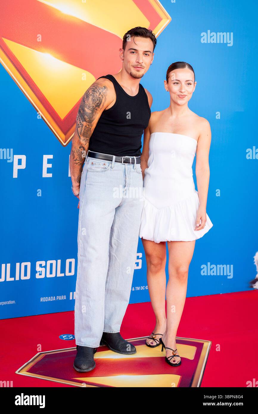 Lucas Curoto, Marta Mena attend to 'Superman' Premiere at Capitol ...
