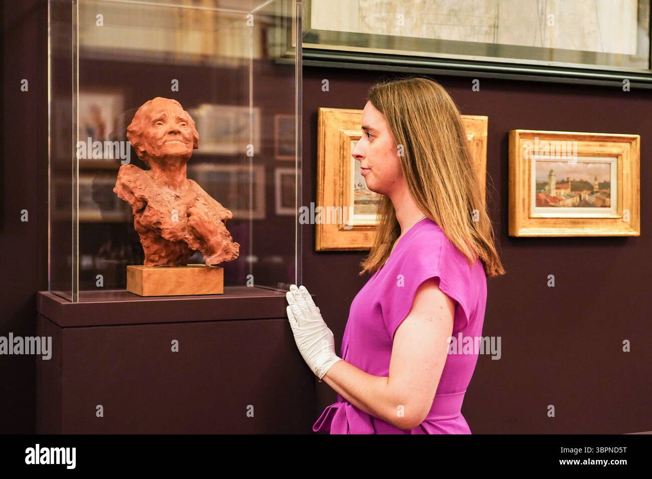 Royal collection trust staff with Veteran II by Marcus Cornish, a ...