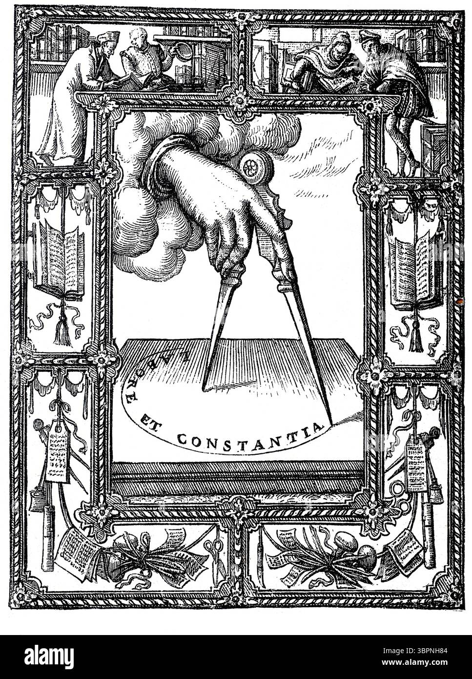 The printer's mark of Plantin, Christophe Plantin, Christoffel Plantijn ...
