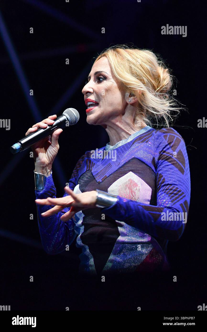 Marta Sanchez Spanish singer performs during the concert of the Mado ...