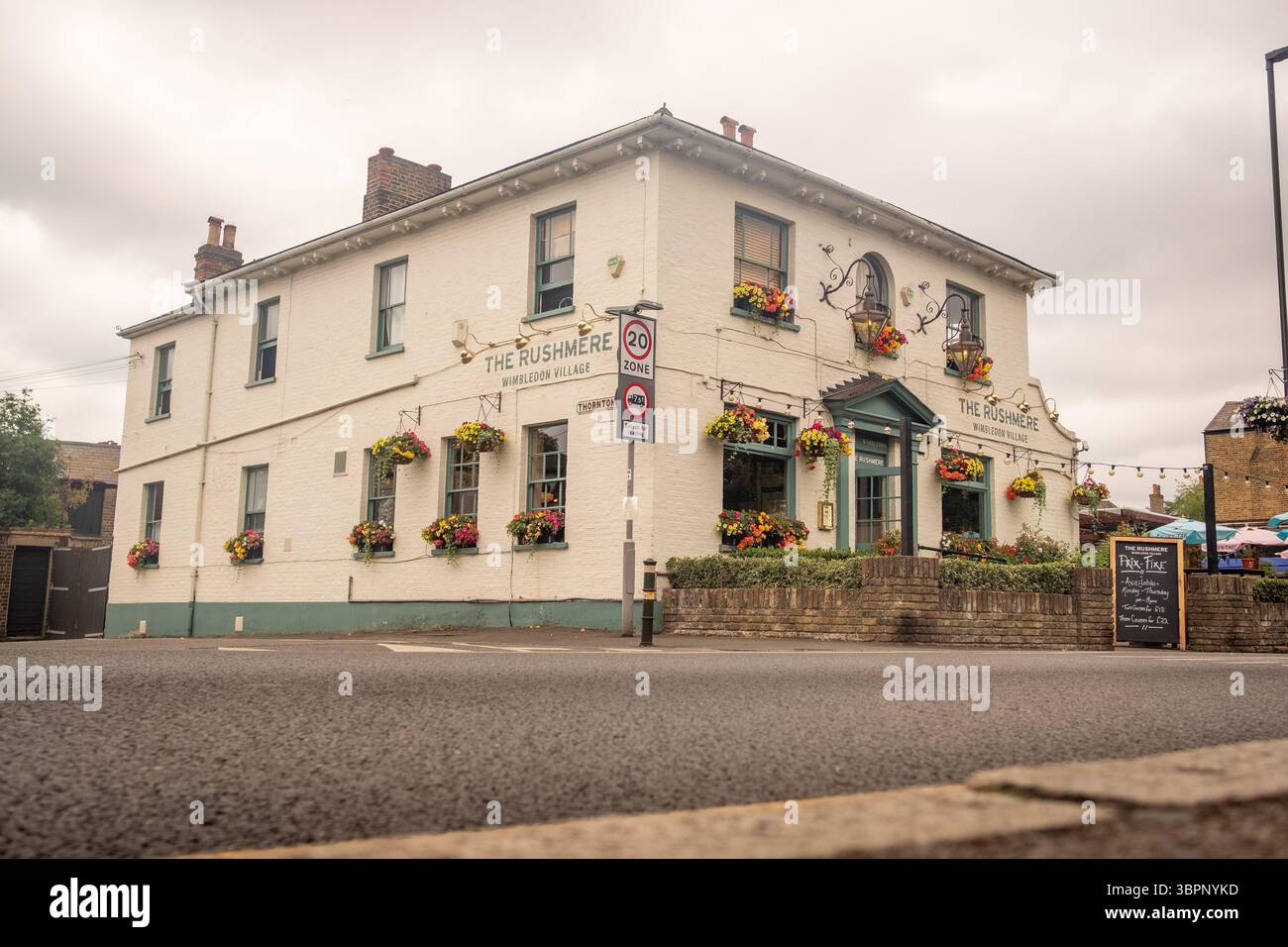 LONDON- JULY 2, 2025: The Rushmere pub in Wimbledon Village, affluent ...