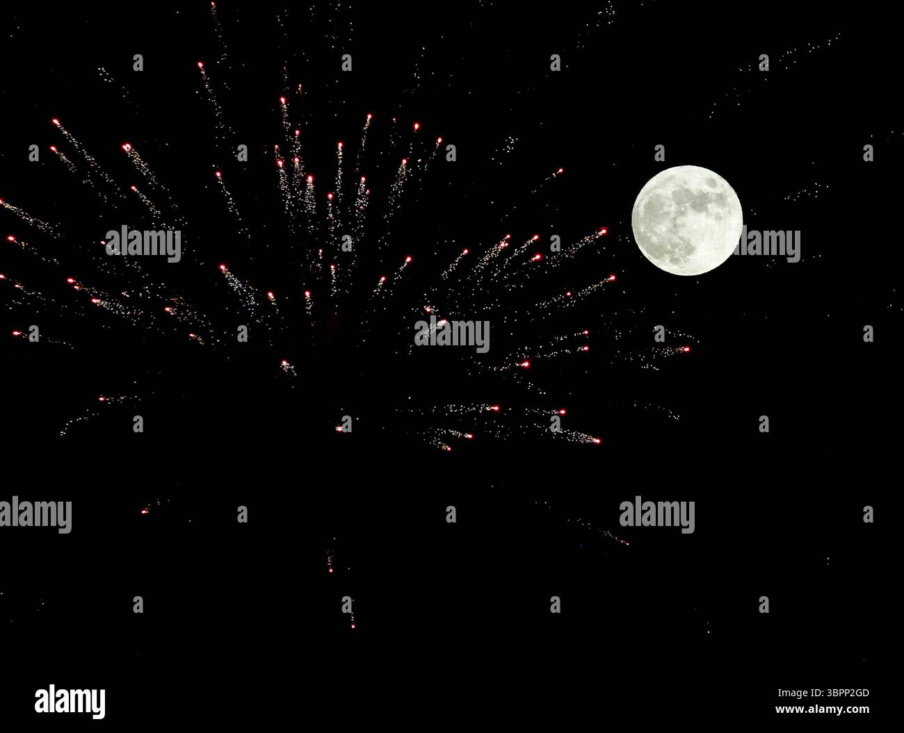 July 4, 2020, Los Angeles, California, U.S: A Fourth of July fireworks ...
