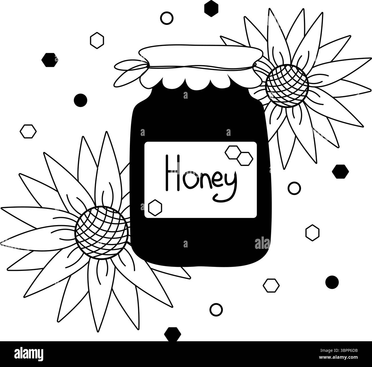 Hive illustration vector on Black and White Stock Photos & Images - Alamy