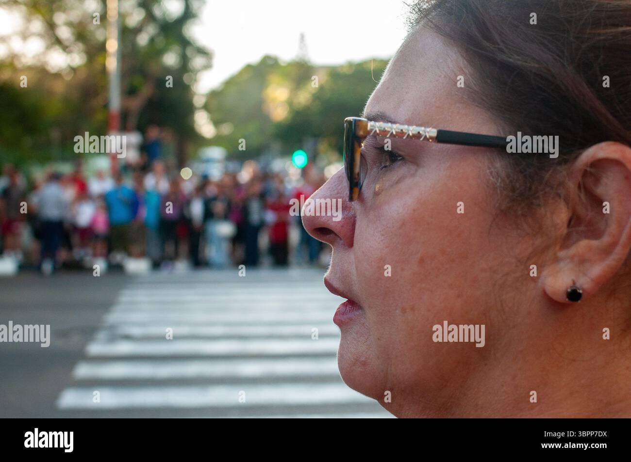 November, 2016, Havana, Cuba: SARESKA PANTOJA watches the ashes of ...