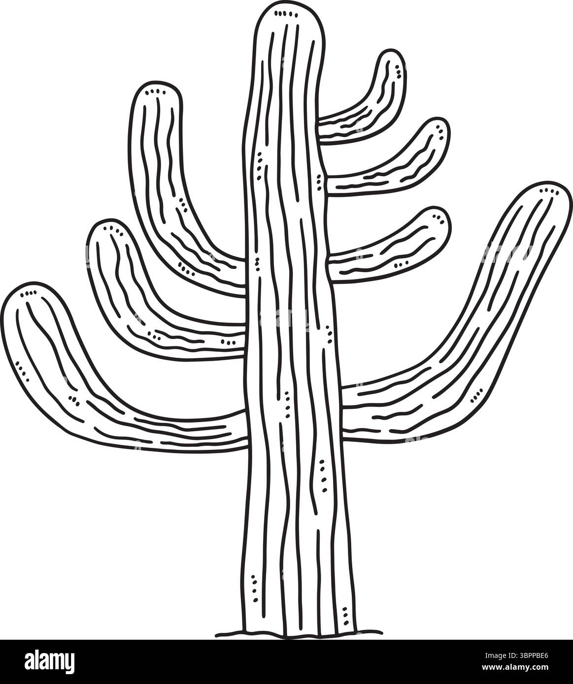 Very large saguaro cactus Stock Vector Images - Alamy