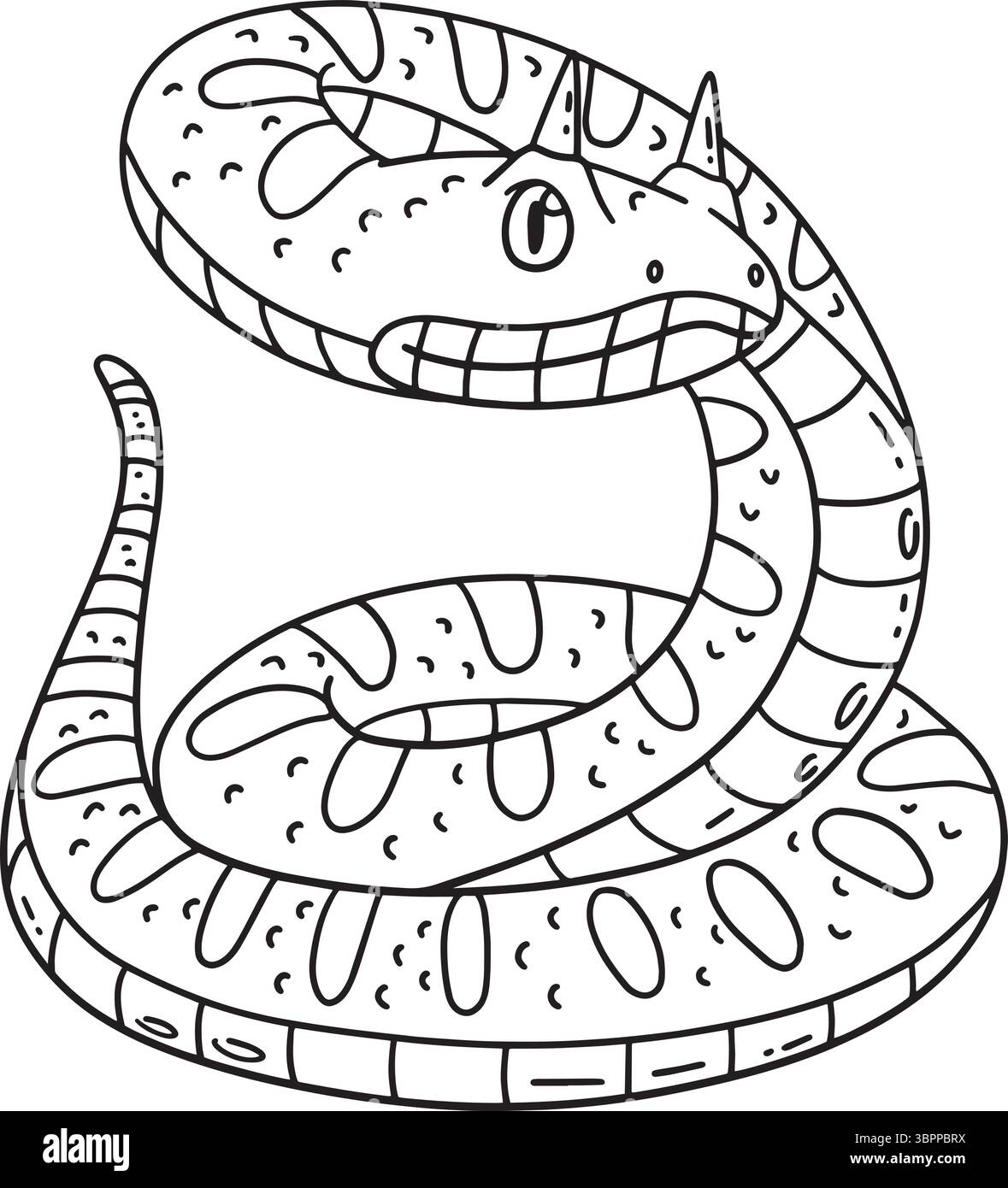 Saharan Horned Viper Isolated Coloring Page Stock Vector Image & Art ...