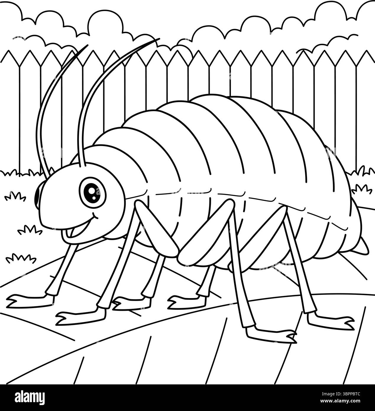 Insect Aphid Animal Coloring Page for Kids Stock Vector Image & Art - Alamy