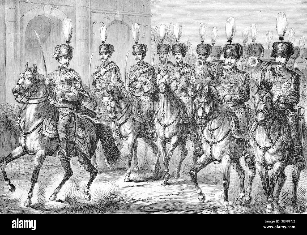 The Royal Hungarian Life Guard in 1869, Hungary, Historical ...