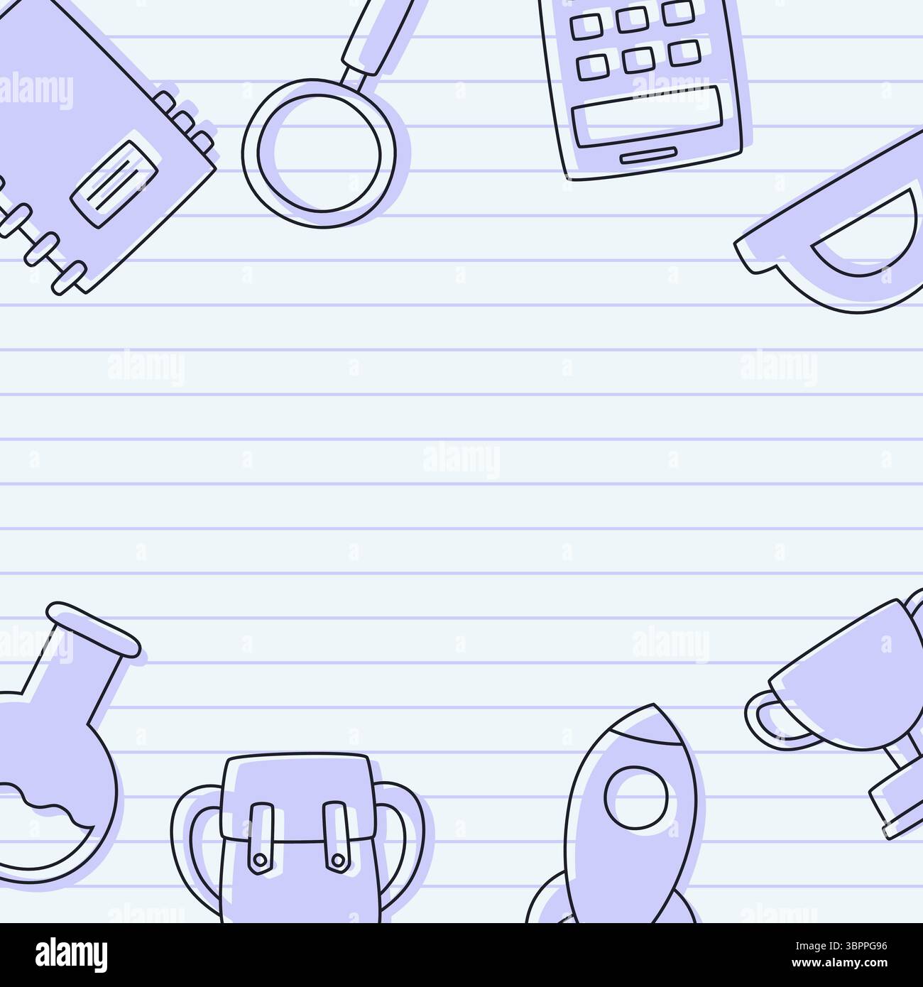 Template on blank sheet Stock Vector Images - Alamy