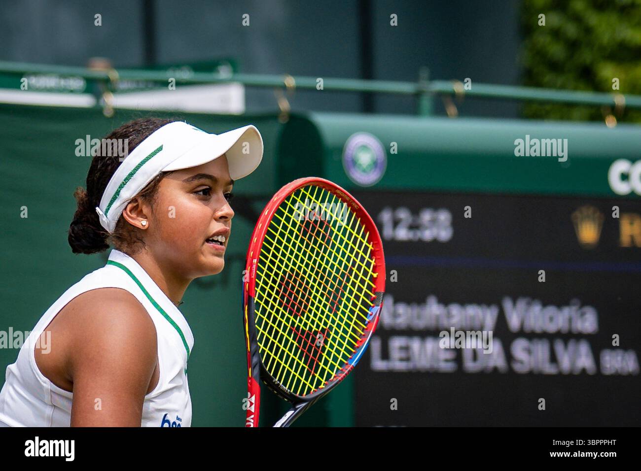 Nauhany Vitoria Leme Da Silva during her Wimbledon 2025 Girl’s 3rd ...