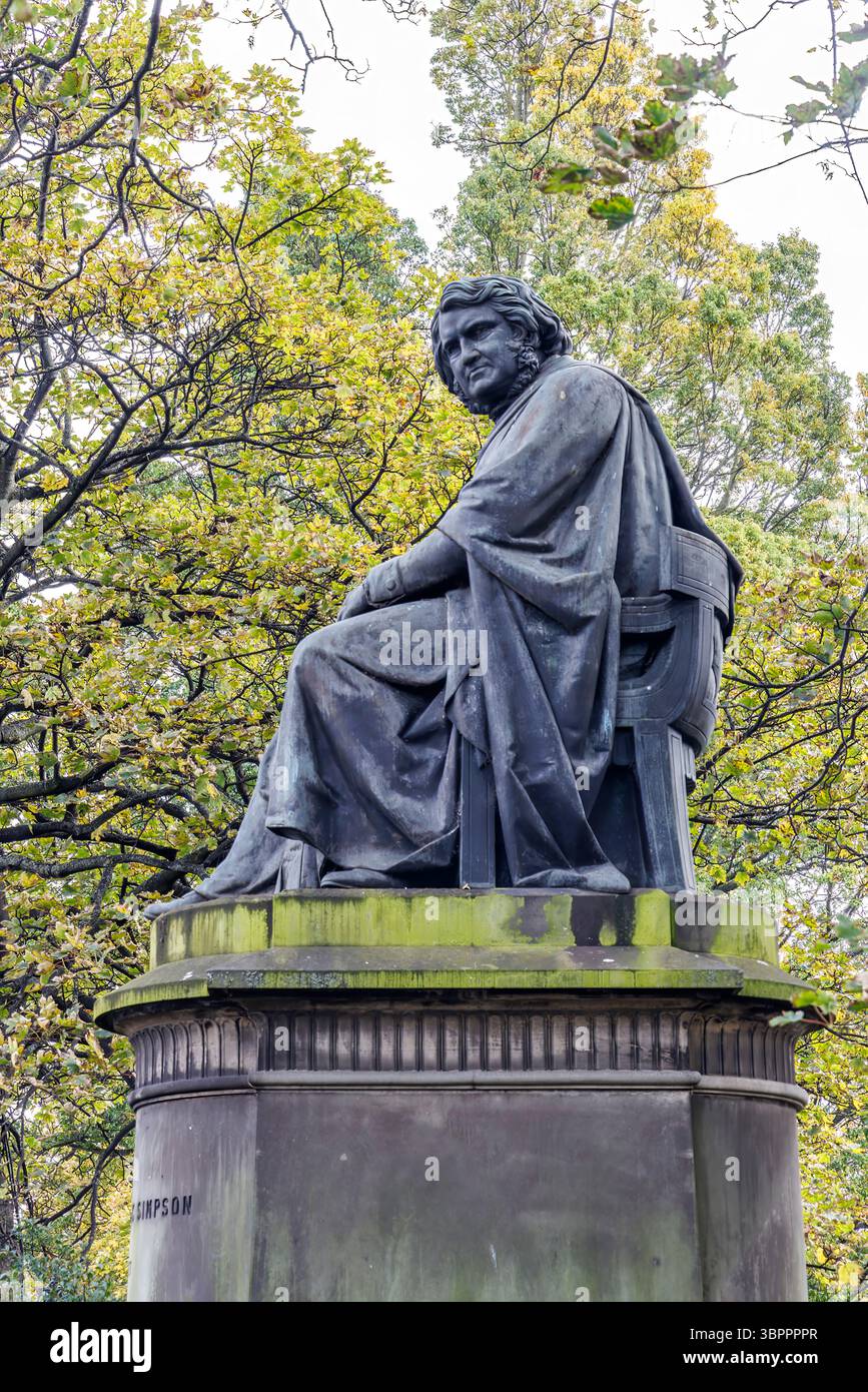 Statue of Sir James Young Simpson, baronet and physician, unveiled in ...