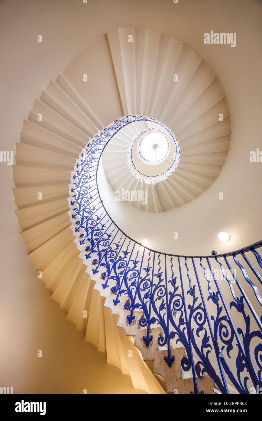 Tulip Stairs, Queen's House, Greenwich, London, England, UK Stock Photo ...