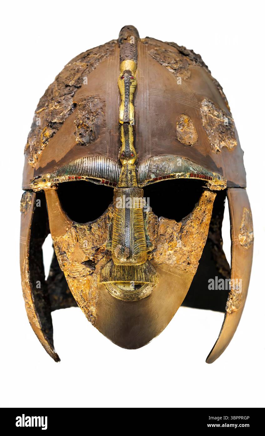 Sutton Hoo helmet, British Museum, London, England, UK Stock Photo - Alamy