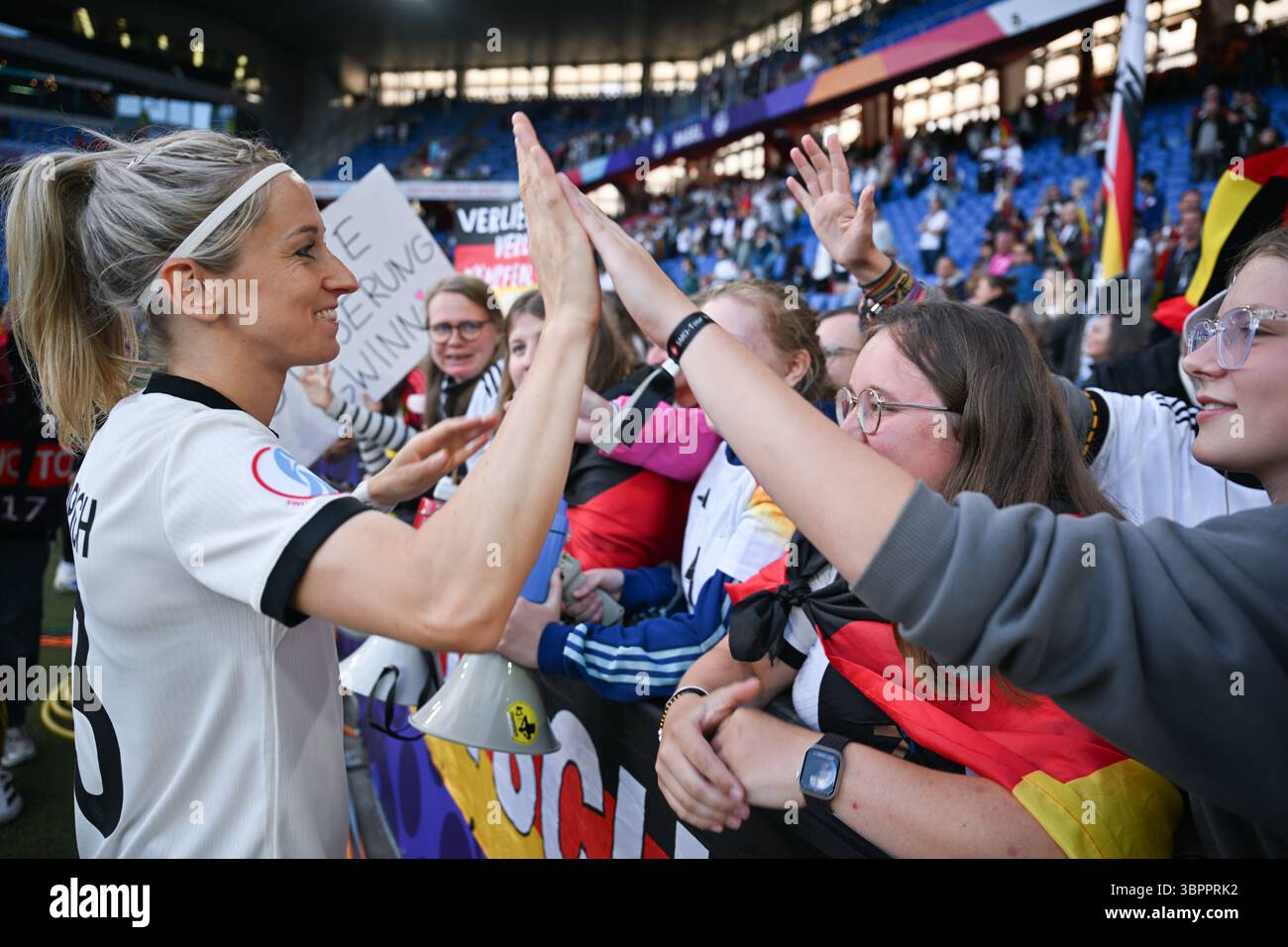 08 July 2025, Switzerland, Basel: Soccer, Women: European Championship ...