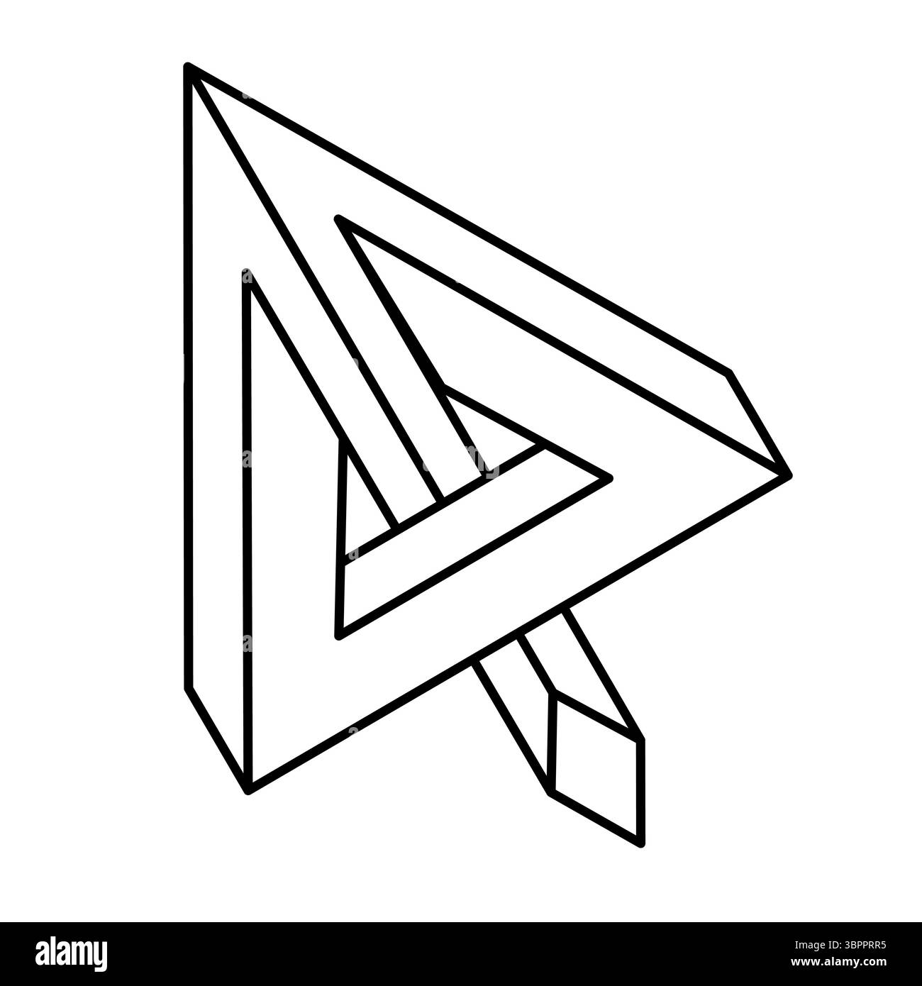 Arrow optical illusion background hi-res stock photography and images ...