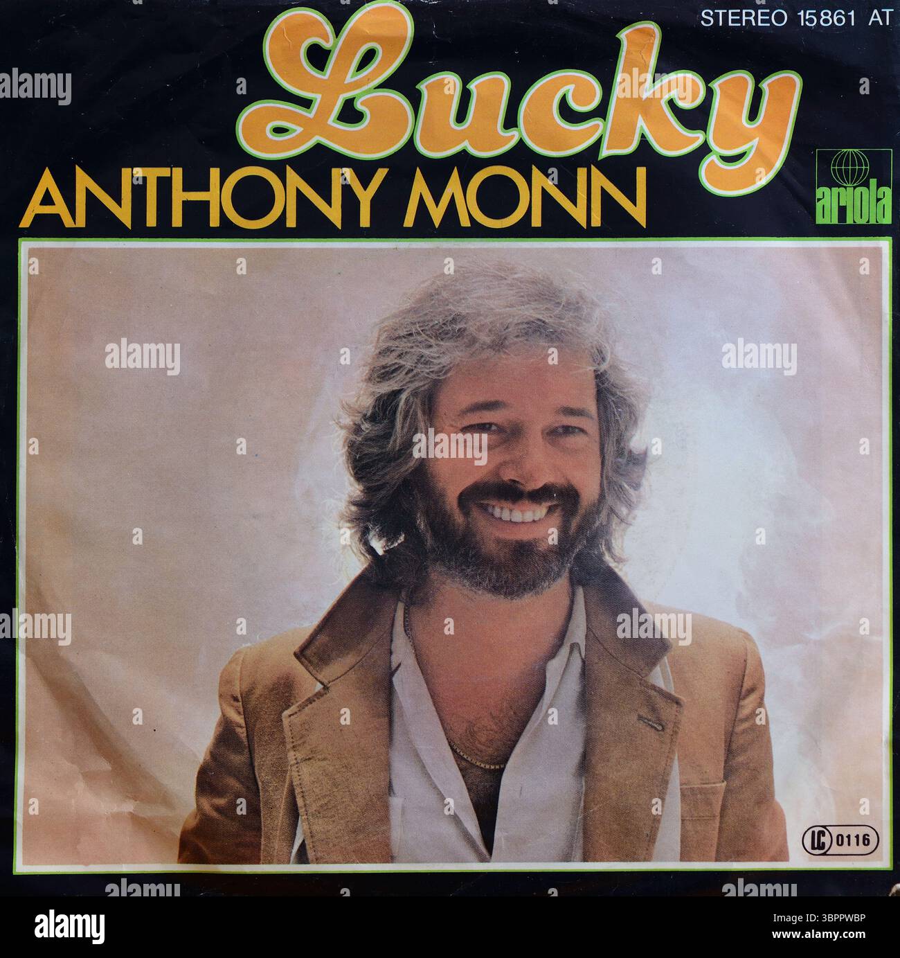 Vintage 7" single vinyl, Anthony Monn, Lucky, 1978 Stock Photo - Alamy