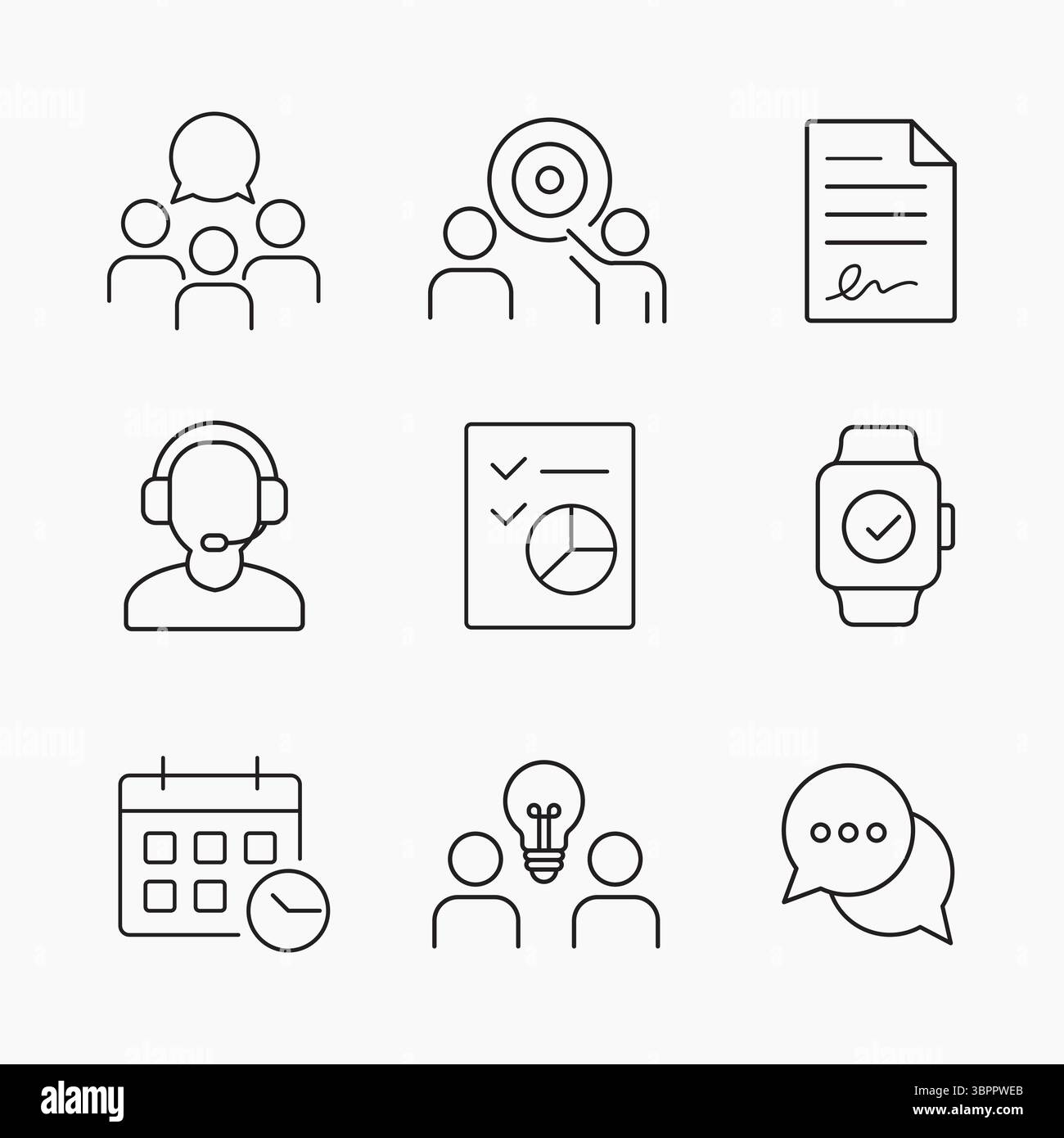 Productivity report icons Stock Vector Images - Alamy
