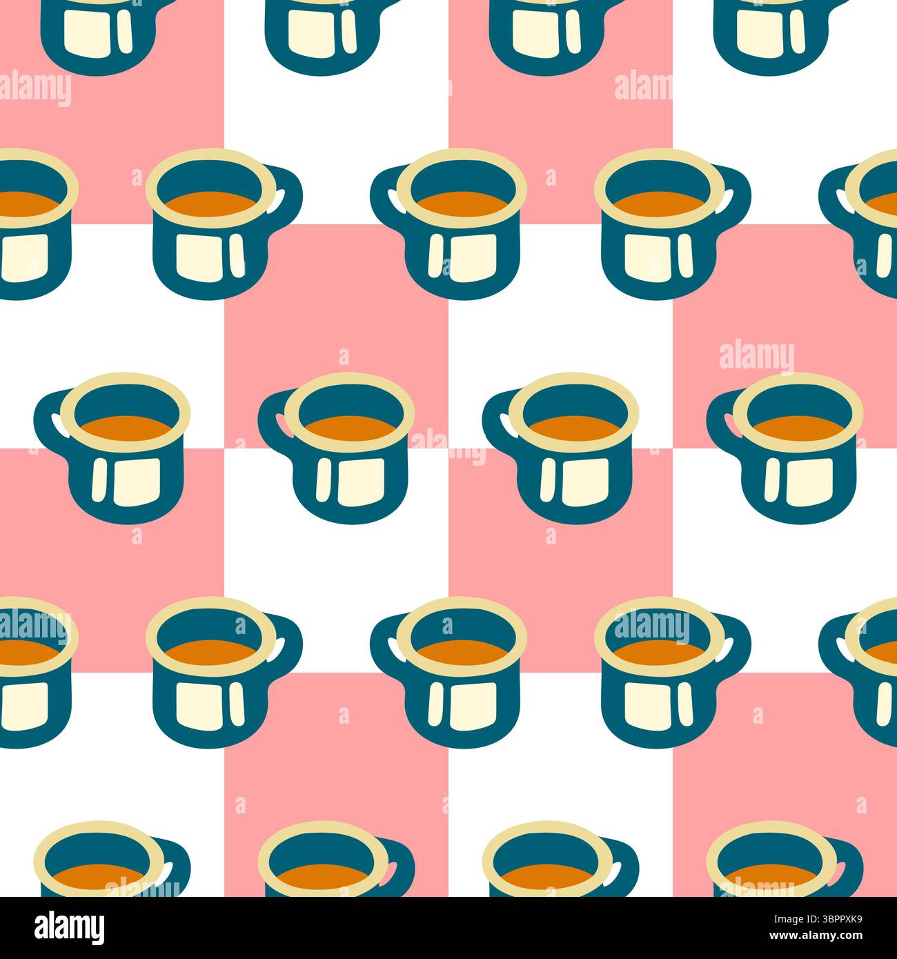 Cozy morning pattern Stock Vector Images - Alamy