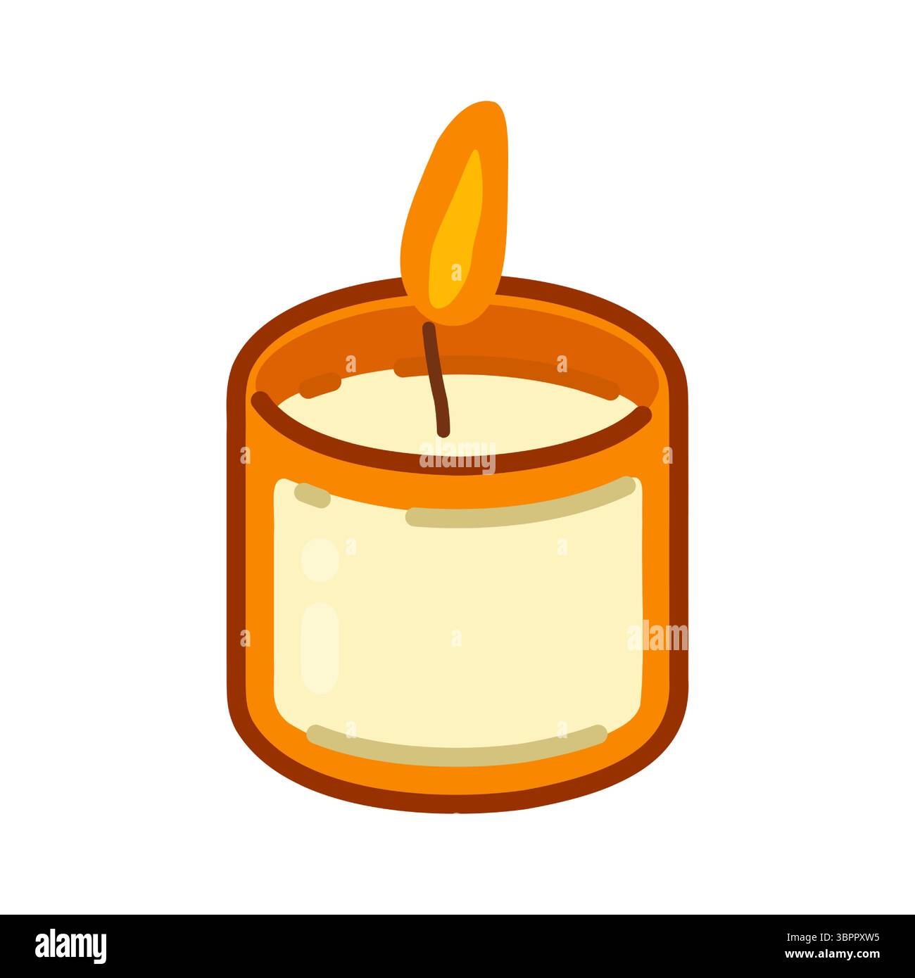 Cozy candlelight Stock Vector Images - Alamy