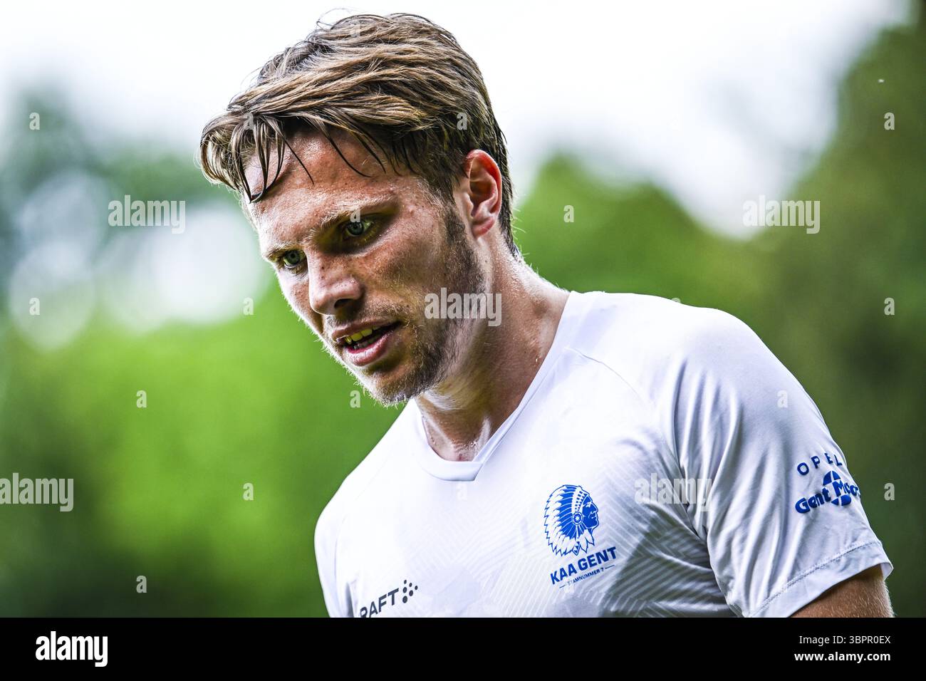 Gent's Matisse Samoise pictured during a friendly soccer game between ...