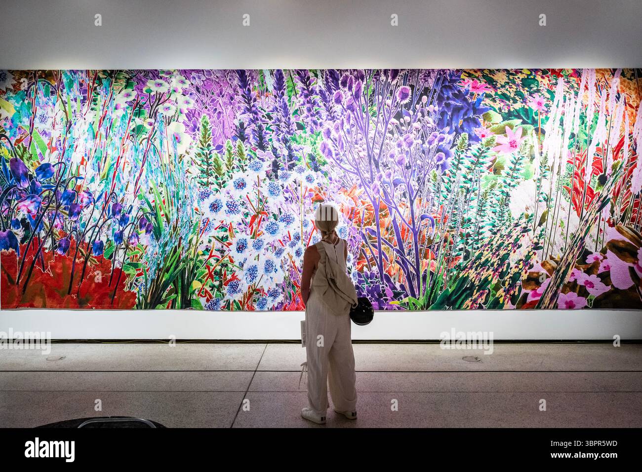 London, UK. 9 Jul 2025. Alexandra Daisy Ginsberg’s vast new tapestry ...