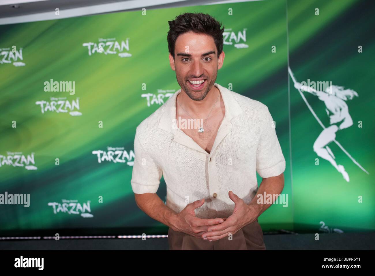 09 July 2025, Hamburg: Philipp Büttner, as Tarzan, the new leading ...