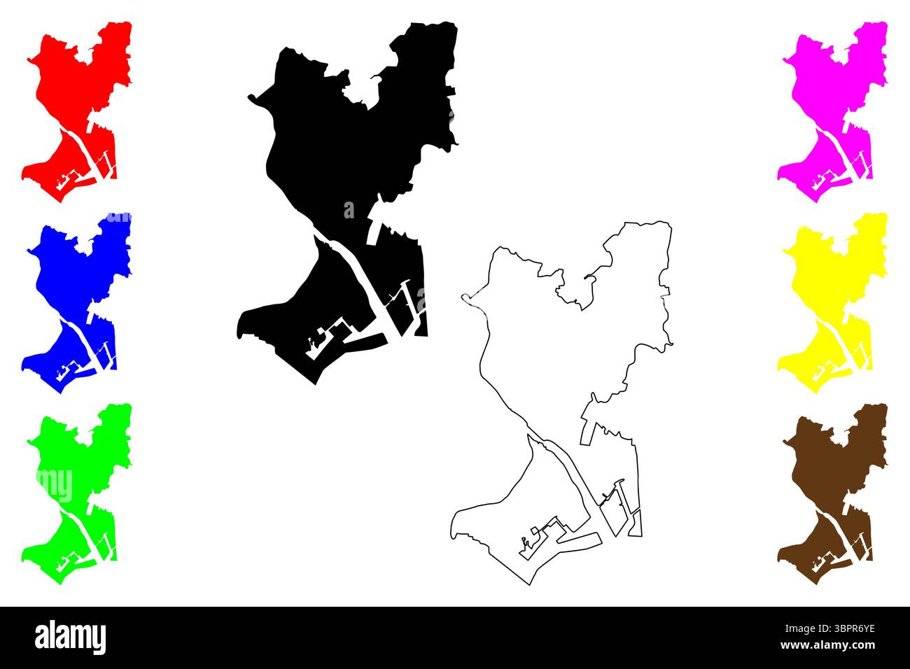 Ichikawa city (Japan, Nihon-koku or Nippon-koku, Kanto region) map ...