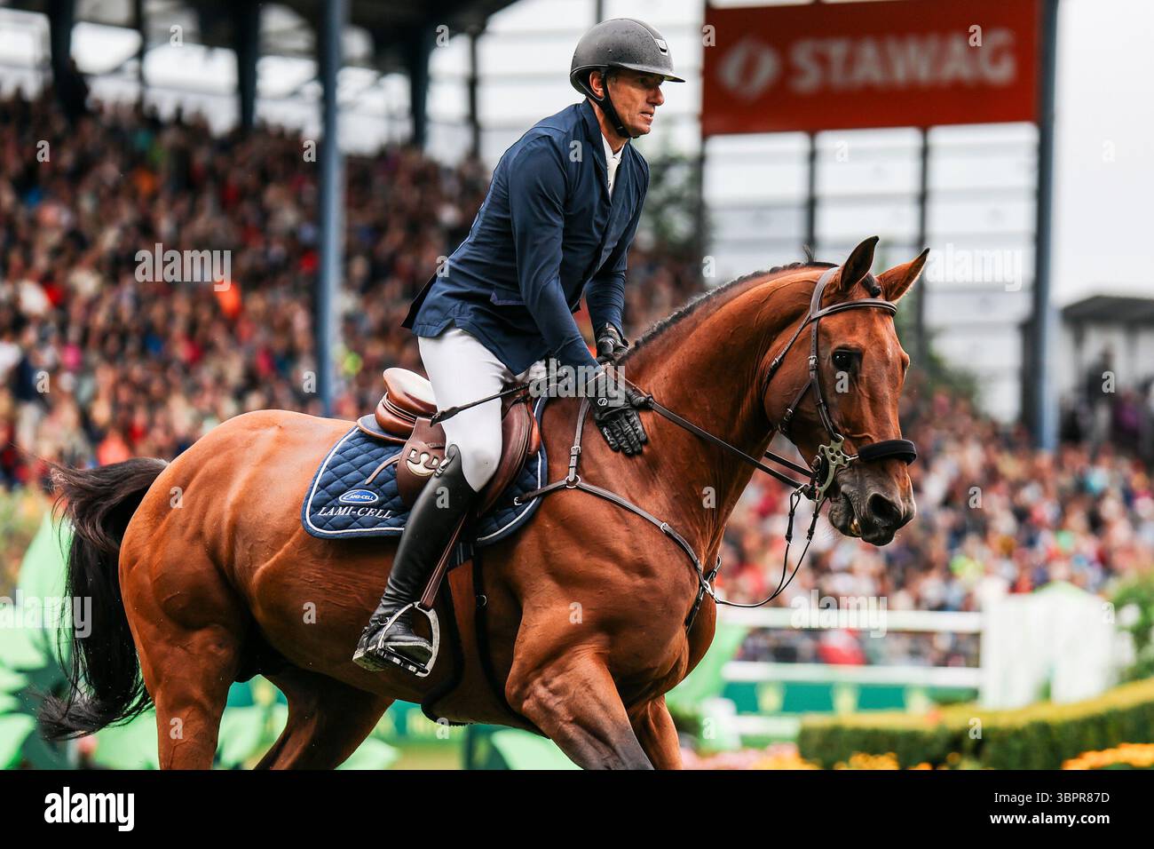 Gregory Wathelet auf Bond Jamesbond de Hay beim Rolex Grand Prix, der Gro?e Preis von Aachen am ...