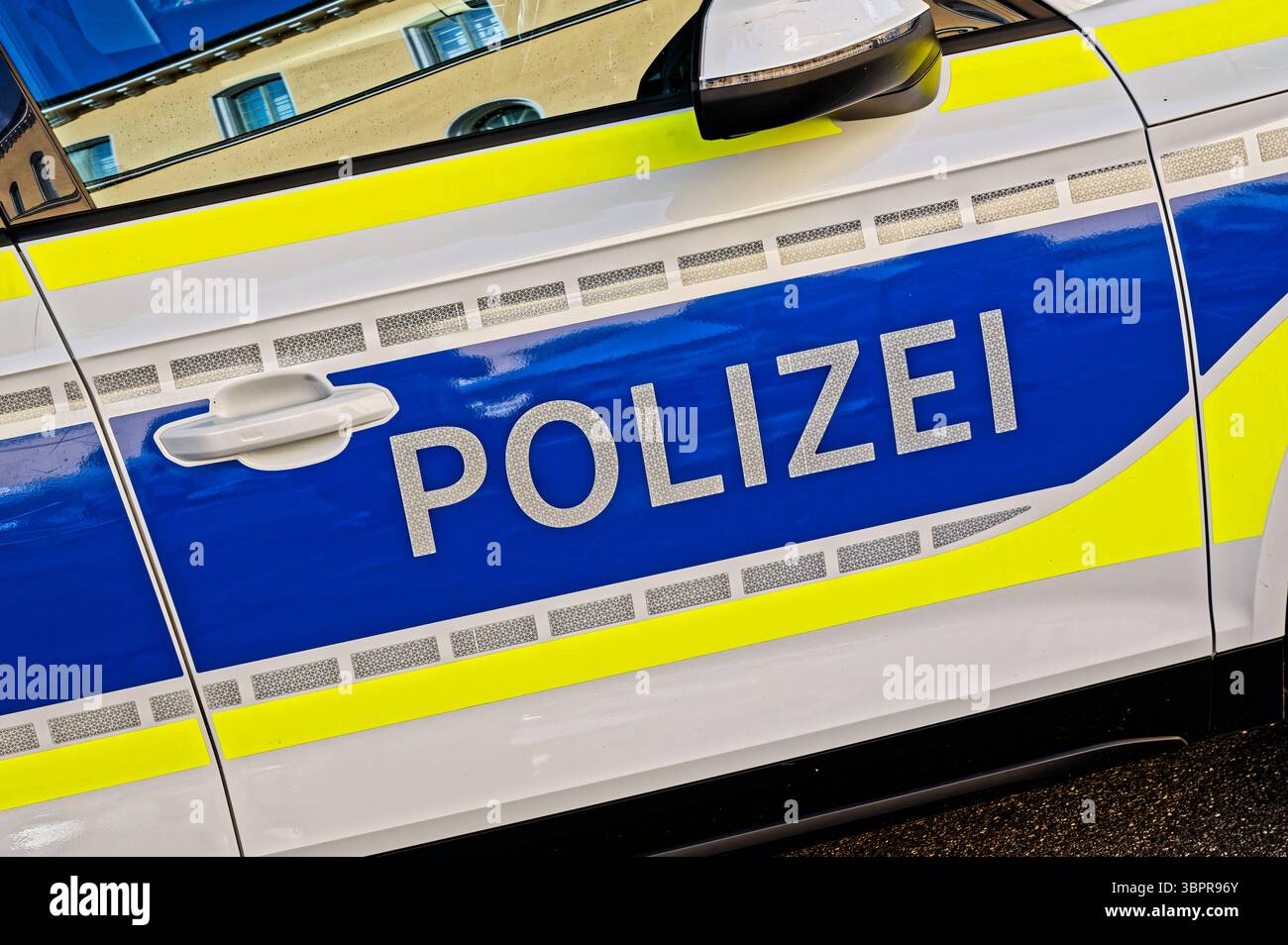 Im Einsatz. Ein Fahrzeug der Polizei. Bad Reichenhall Bayern ...