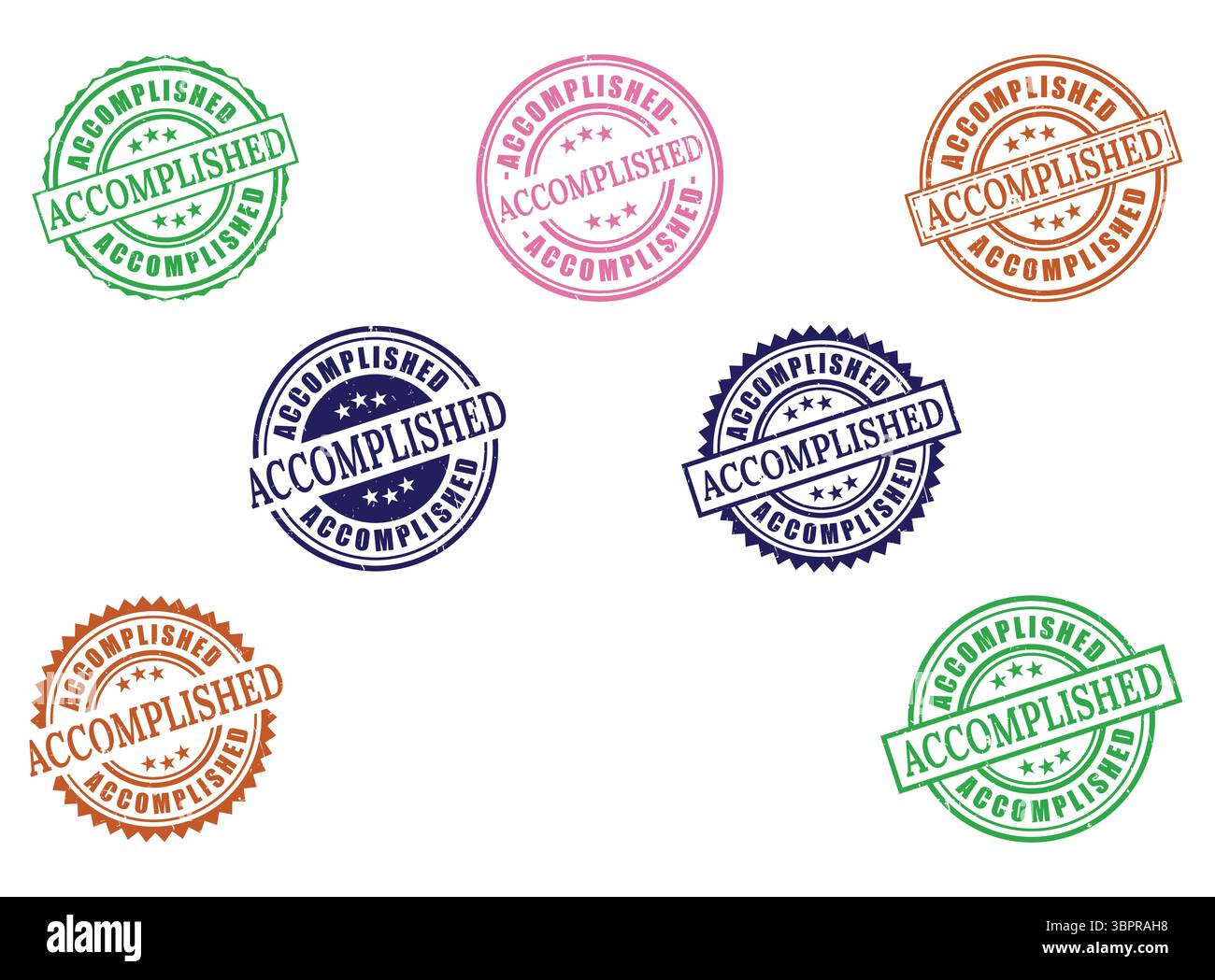 Completed badge orange hi-res stock photography and images - Alamy