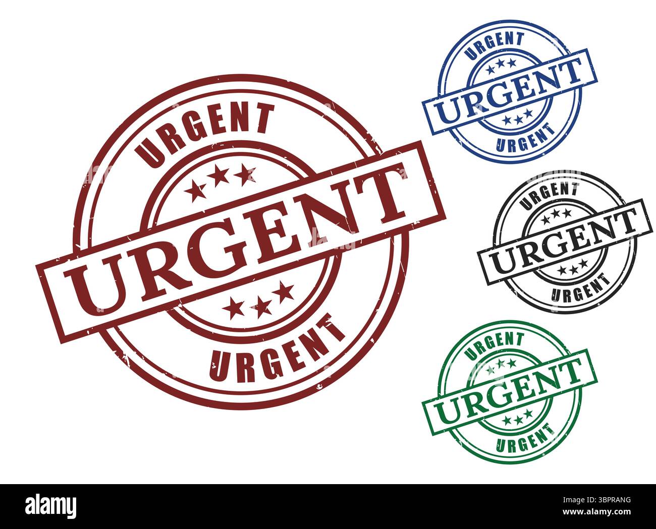 A Urgent Stamp Vector Set, Important Notice Mark Stock Vector Image ...