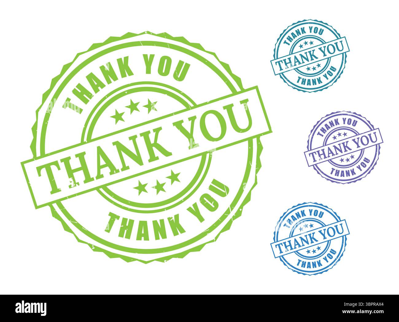 A Handwritten Thank You Labels, Gratitude Stamp Vector Collection Stock ...