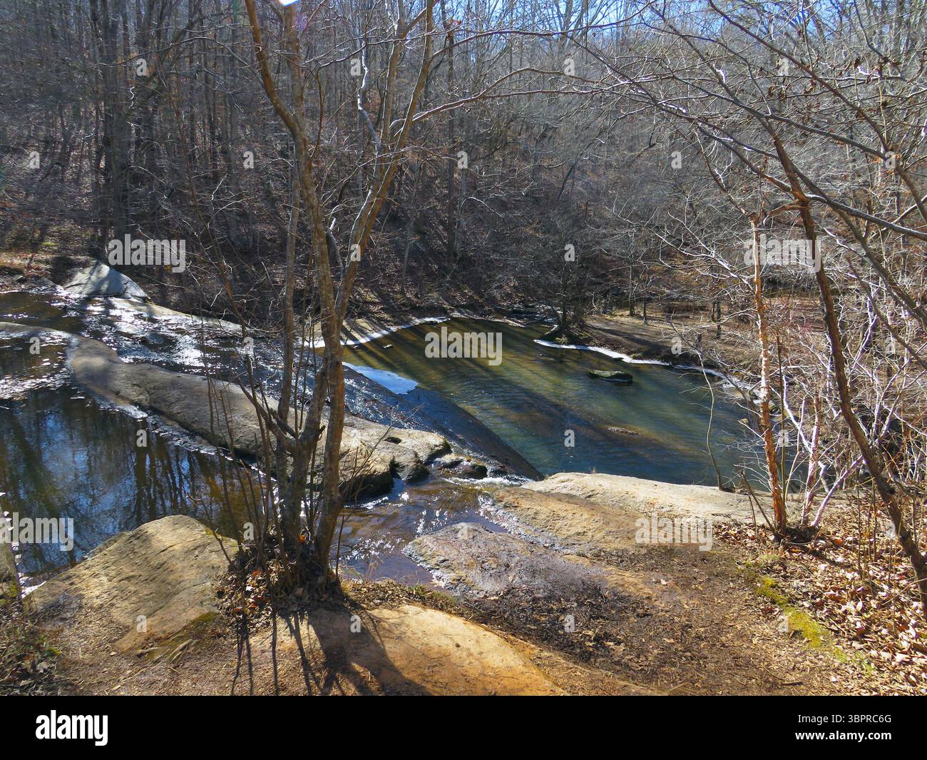 Fall Creek Waterfall in Mayo River State Park, North Carolina, US Stock ...