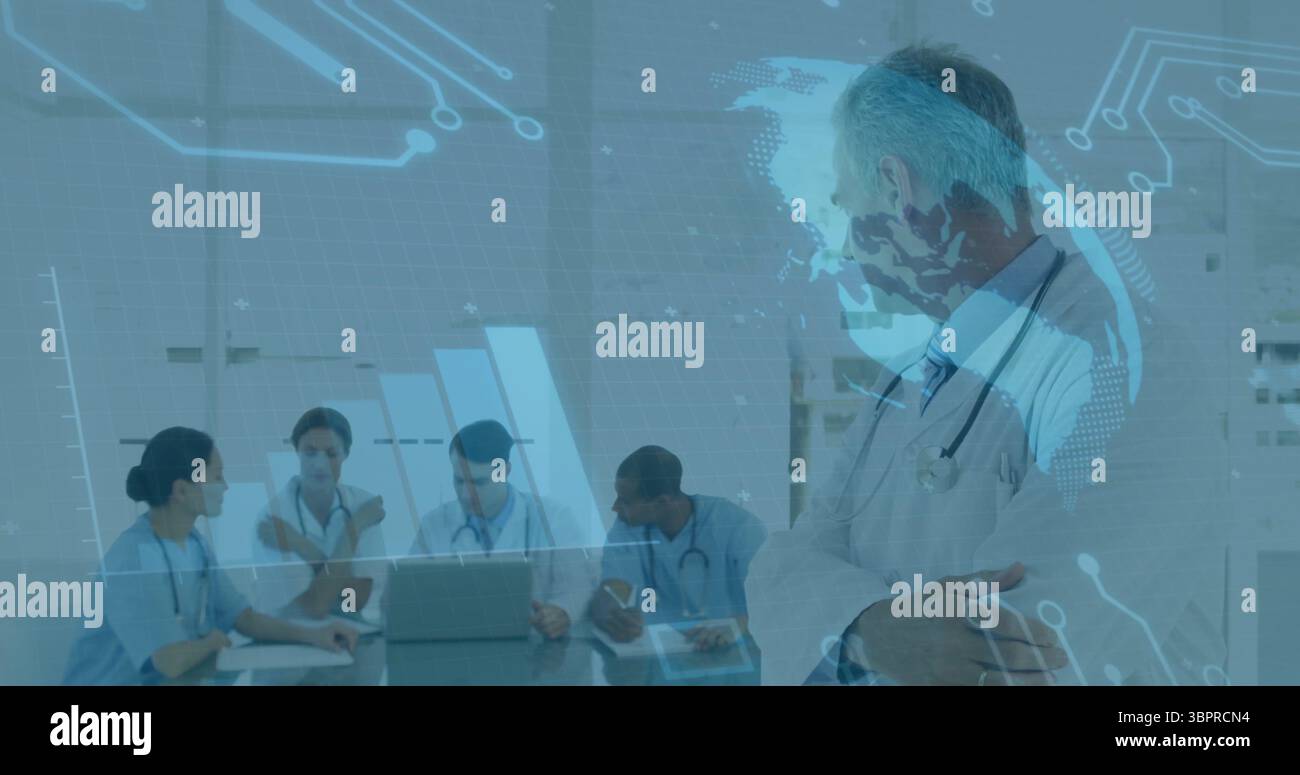 Medical team collaborating meeting table hi-res stock photography and ...