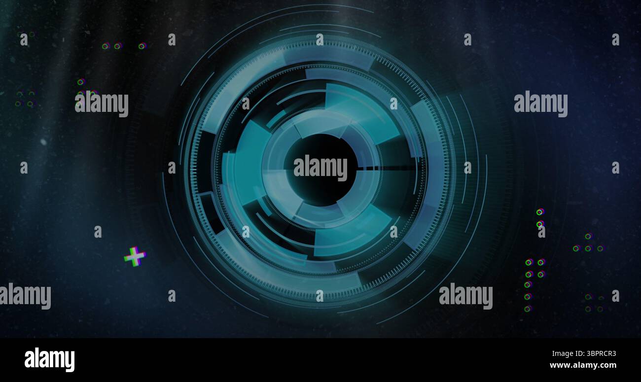 Futuristic hud displaying concentric rings hi-res stock photography and images - Alamy