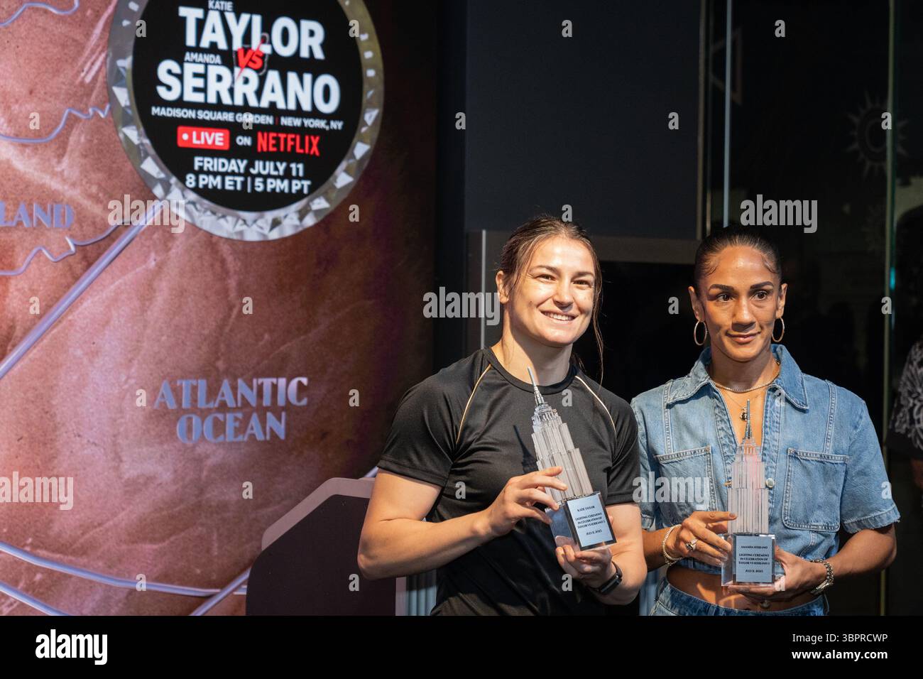 New York, NY - July 8, 2025: Amanda 'The Real Deal' Serrano and Katie ...